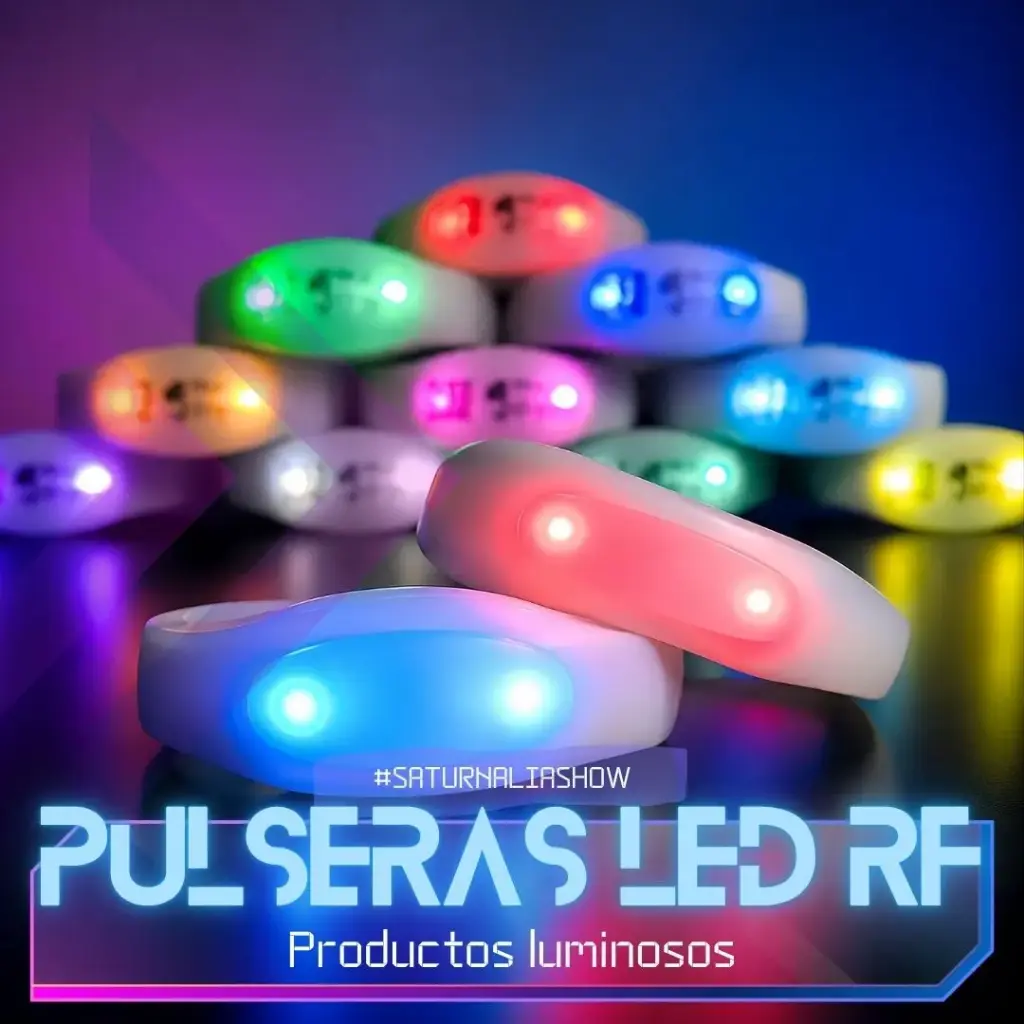 Pulseras LED radiofrecuencia DMX | Saturnalia Show